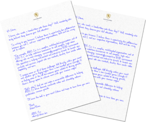 Handwritten Business Letters | Handwritten Direct Mail