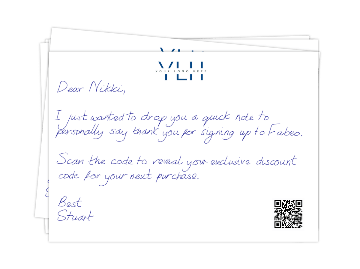 Handwritten Notes, Cards & Letters Service For Businesses