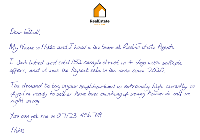 Handwritten Notes, Cards & Letters Service For Businesses