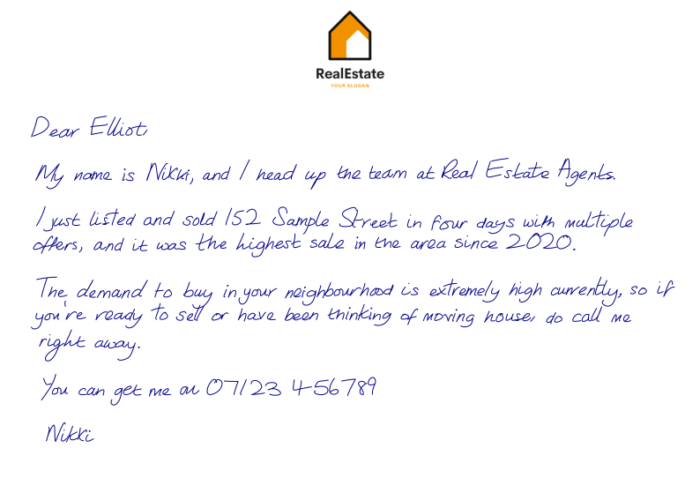 Handwritten Notes, Cards & Letters Service For Businesses