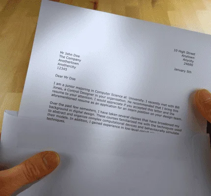 typed letter example