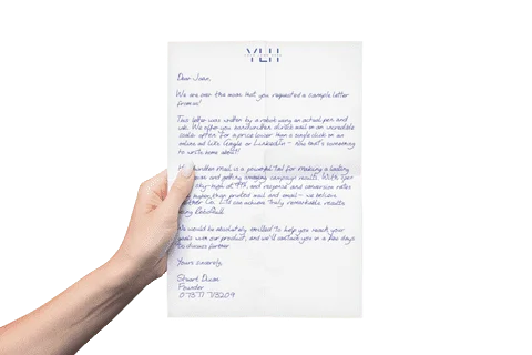 handwritten letters description